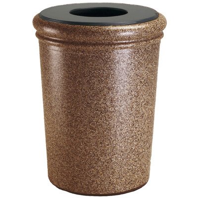 Commercial Zone 50-Gallon StoneTec Waste Container Color: Sedona