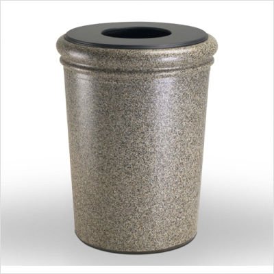 Commercial Zone 50-Gallon StoneTec Waste Container Color: Sedona