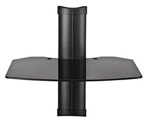 omnimount tria 1 b 1-shelf wall furniture – black/dark glass