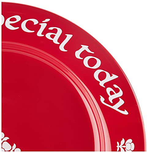 Waechtersbach You Are Special Plate, Birthday Plate or Special Occasion Plate for Celebrations – Red Dinner Plate, Microwave & Dishwasher Safe Cherry Red Plate w/ Pen & Gift Box (10.75”)