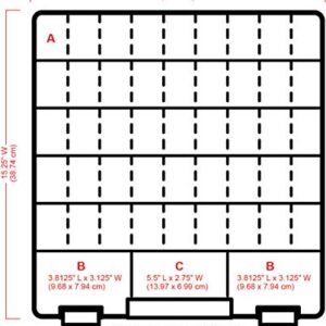 ArtBin 6865AT Super Satchel Slim 8 Compartment Crafting & Jewelry Organizer with Anti-Tarnish Technology, [1] Plastic Storage Case, Clear