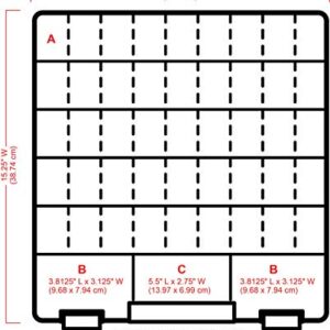 ArtBin 6865AT Super Satchel Slim 8 Compartment Crafting & Jewelry Organizer with Anti-Tarnish Technology, [1] Plastic Storage Case, Clear