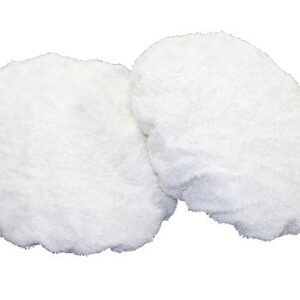 WEN 6010A42 Terry Cloth Polishing Bonnets, 6-Inch, 2-Pack, White