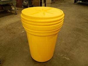 salvage drum, open head, 30 gal, yellow