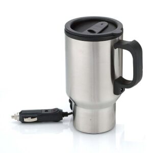 Heated Stainless Steel Mug Car Coffee Cup With Charger