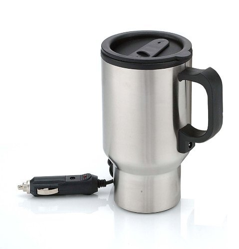 Heated Stainless Steel Mug Car Coffee Cup With Charger