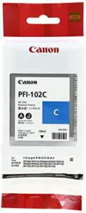 canon ink tank pfi-102c 130 milliliter