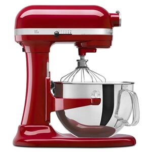 kitchenaid kp26m1xer 6 qt. professional 600 series bowl-lift stand mixer – empire red