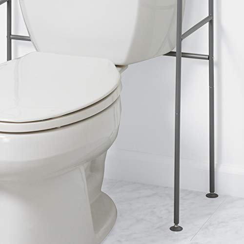 Zenna Home Metal Over-the-Toilet Bathroom Spacesaver, Satin Nickel