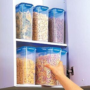 LocknLock Easy Essentials Food lids (flip-top) / Pantry Storage/Airtight containers, BPA Free, top-16.5 Cup-for Cereal, Clear