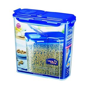 LocknLock Easy Essentials Food lids (flip-top) / Pantry Storage/Airtight containers, BPA Free, top-16.5 Cup-for Cereal, Clear