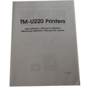 Epson TM-U220B, Impact, Two-color printing, 6 lps, Ethernet, Auto-cutter, Auto-Status, PS-180 Power supply, Dark Gray