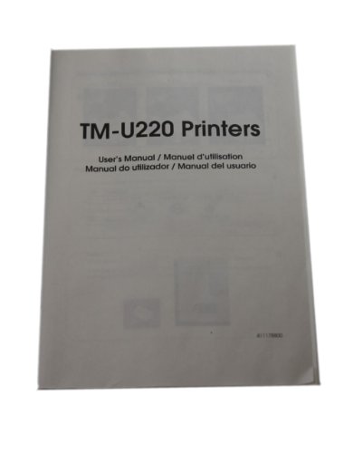 Epson TM-U220B, Impact, Two-color printing, 6 lps, Ethernet, Auto-cutter, Auto-Status, PS-180 Power supply, Dark Gray