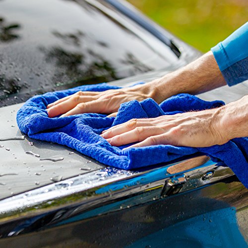 Viking Car Care 912400 Waffle Weave Drying Towel - 7 Square Feet, Royal Blue