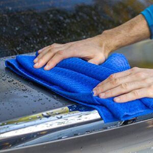 Viking Car Care 912400 Waffle Weave Drying Towel - 7 Square Feet, Royal Blue