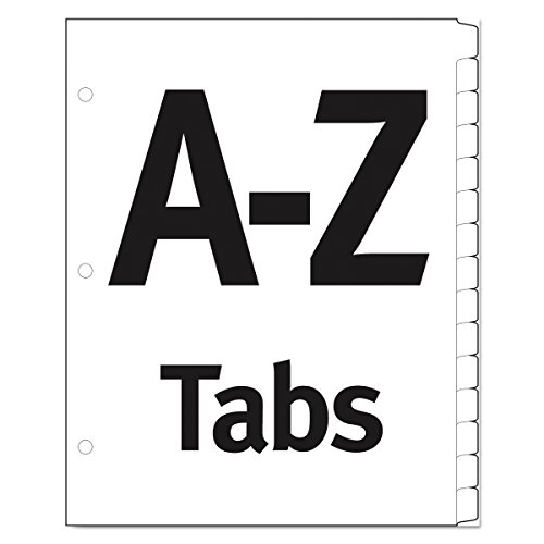 Office Essentials 11677 Table 'n Tabs Dividers, 26-Tab, Letter