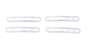 auto ventshade 685406 chrome door lever covers (handle only), 4-door set for 1999-2006 silverado & sierra 1500, suburban, tahoe, yukon | 1999-2004 silverado & sierra 2500 | 2001-2006 silverado & sierra 2500hd, 3500 | 2002-2006 avalanche 2500 & 2006 avalan