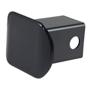 curt 22180 black plastic trailer hitch cover, fits 2-inch receiver