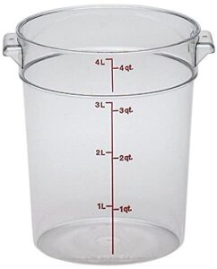 camwear polycarbonate round food storage container, 4 quart