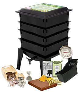 worm factory 360 black us made composting system for recycling food waste at home