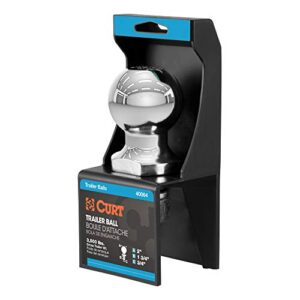 CURT 40064 Chrome Trailer Hitch Ball, 3,500 lbs, 2-Inch Diameter, 3/4 x 1-3/4-Inch Shank