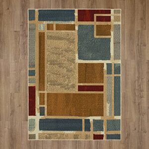 Mohawk Home Soho Regnar Geometric Squares Area Rug, 5'x7', Multi