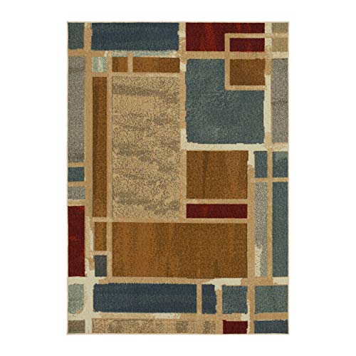 Mohawk Home Soho Regnar Geometric Squares Area Rug, 5'x7', Multi