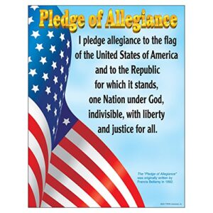 trend enterprises, inc. pledge of allegiance learning chart, 17″ x 22″