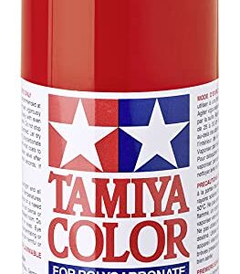 Tamiya 86034 PS-34 Bright Red Spray Paint, 100ml Spray Can