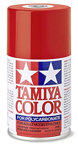 Tamiya 86034 PS-34 Bright Red Spray Paint, 100ml Spray Can