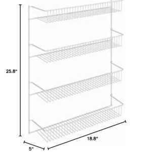 ClosetMaid 8033 4-Tier Wall Rack, 18-Inch Wide