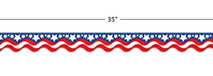 Teacher Created Resources Patriotic Border Trim, Multi Color (4158)