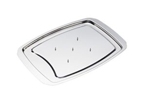 masterclass spiked carving tray, stainless steel, silver, 38 x 26.5cm