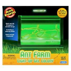 Uncle Milton Ant Farm Live Ant Habitat, Light-Up Gel Colony