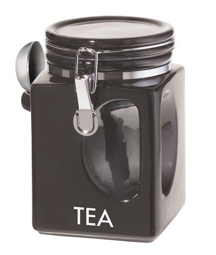 Oggi EZ Grip Tea Canister, Black