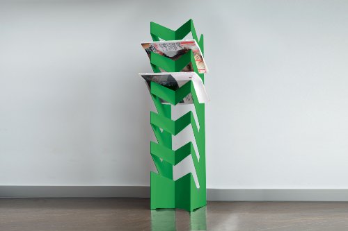 News Magazine Holder Finish: Green