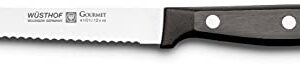 WÜSTHOF Gourmet Four and a half Inch Serrated Utility Knife | 4.5" Serrated German Utility Knife | Precise Laser Cut High Carbon Stainless Steel Serrated Utility Knife – Model