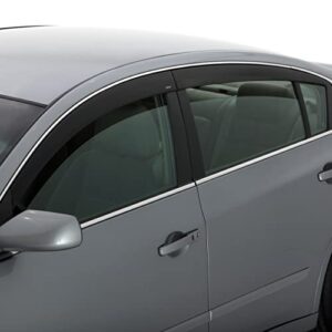 Auto Ventshade [AVS] Low Profile Ventvisor / Rain Guards | Smoke Color w/ Chrome Trim, 4 pc | 794008 | Fits 2006 - 2013 Lexus IS250/IS350