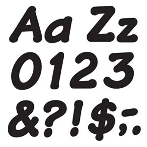 trend enterprises, inc. t-2703 black 4″ italic combo ready letters