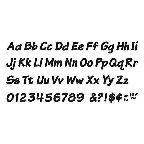 TREND enterprises, Inc. T-2703 Black 4" Italic Combo Ready Letters