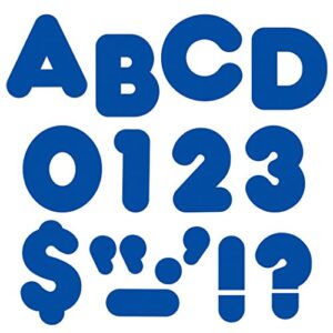 trend enterprises, inc. royal blue 4″ casual uppercase ready letters