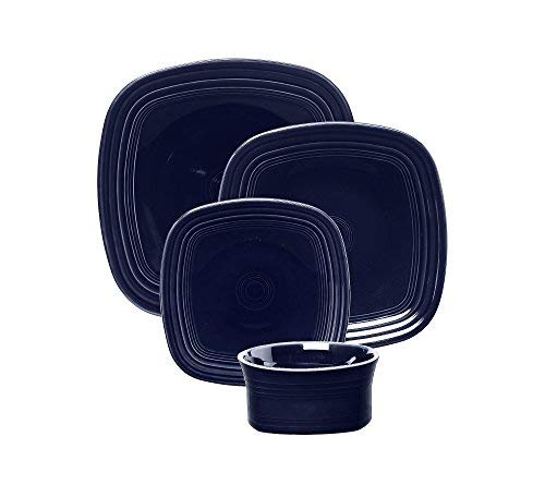 Fiesta 7-3/8-Inch Square Salad Plate, Cobalt