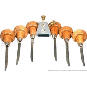 6 graver & sharpener vise hand engraver engraving tools