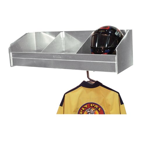 Pit Pal Products 332 42.75" x 12" x 15" 3-Bay Helmet Shelf