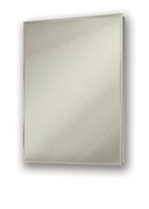 jensen 530924 simplicity frameless medicine cabinet, single door, recessed mount, 24-inch by 30-inch