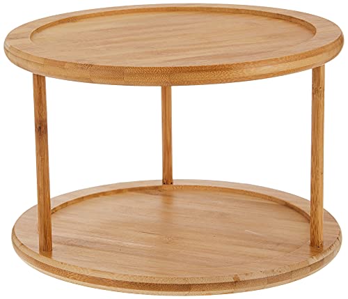 Lipper International 8302 Bamboo Wood 2-Tier 10" Kitchen Turntable