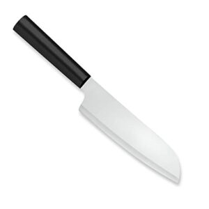 rada cutlery cook’s knife – stainless steel blade and black steel resin handle made in usa, 10-7/8 inches