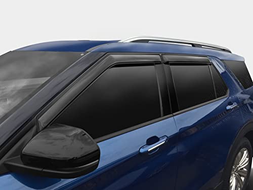 Auto Ventshade [AVS] Ventvisor / Rain Guards | Outside Mount, Smoke Color, 4 pc | 94922 | Fits 2000 - 2004 Subaru Legacy/Outback Wagon