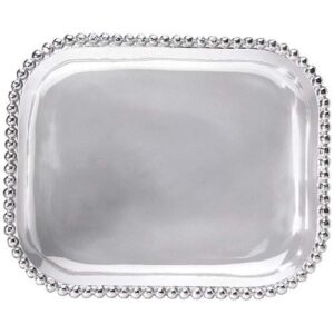 mariposa pearled rectangular platter