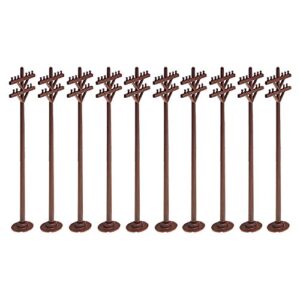 lionel model train accessories, telephone poles (set of 10) (662181)